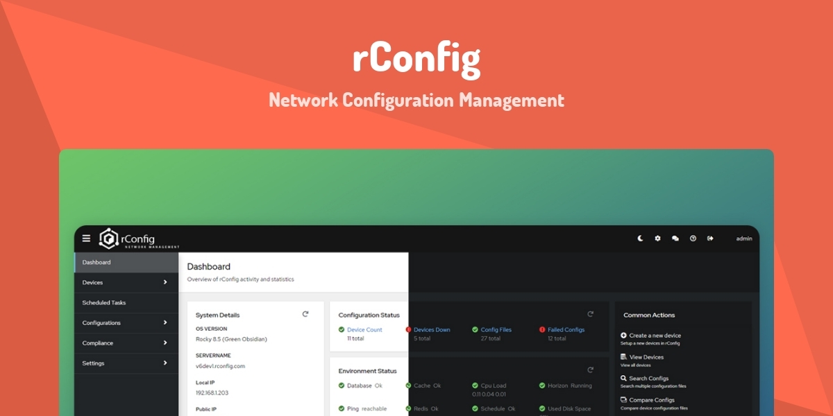 Rconfig Network Configuration Management Made With Laravel
